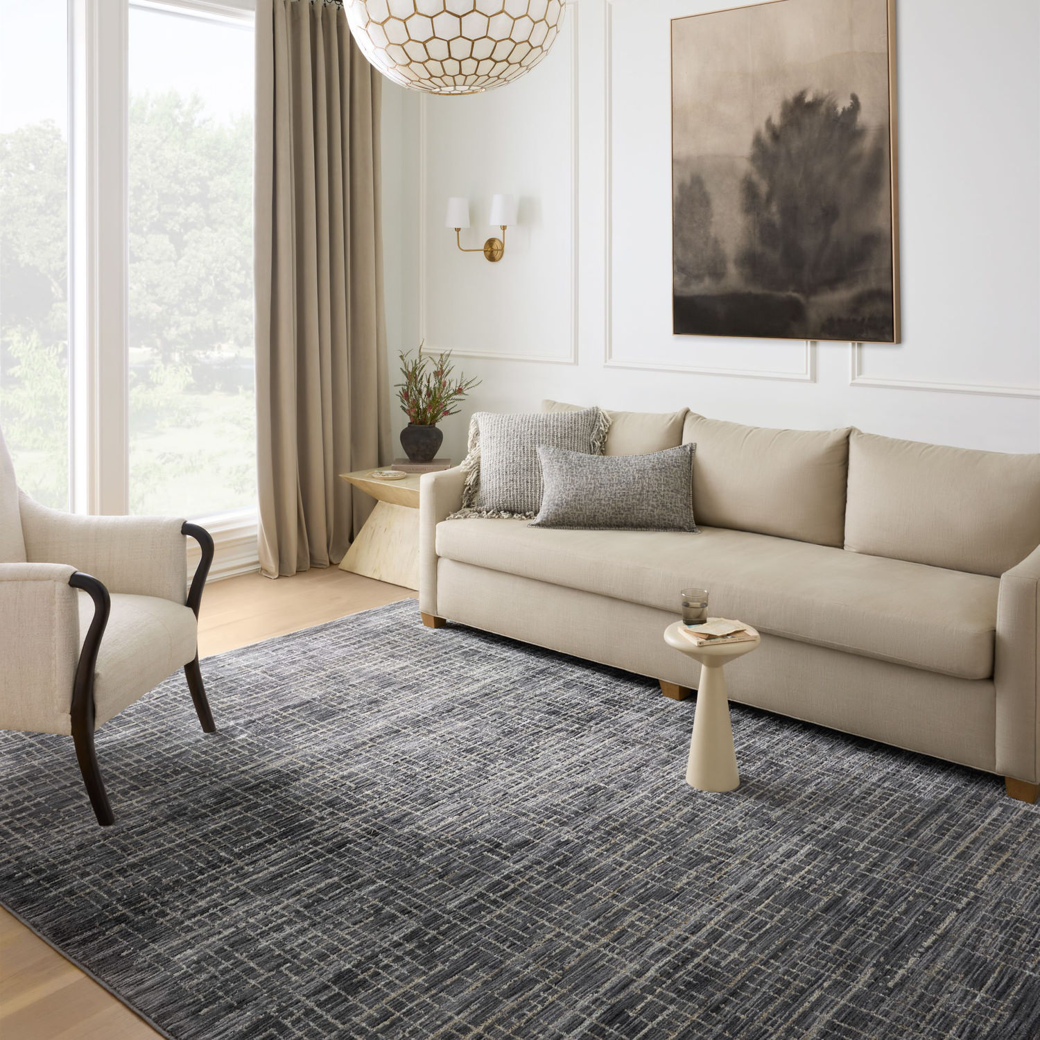 Soho Onyx Silver Area Rug HOM Furniture