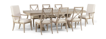 Natalie Dining Table With 4 Upholstered by | HOM Furniture
